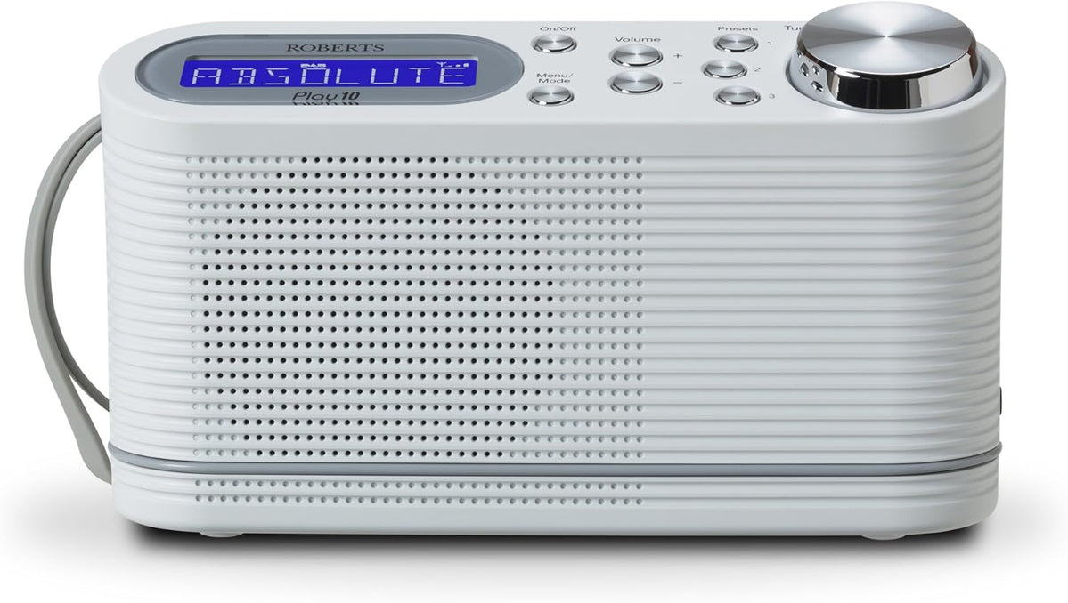 Roberts DAB/FM Portable Digital Radio White | PLAY10WHPeter Murphy ...